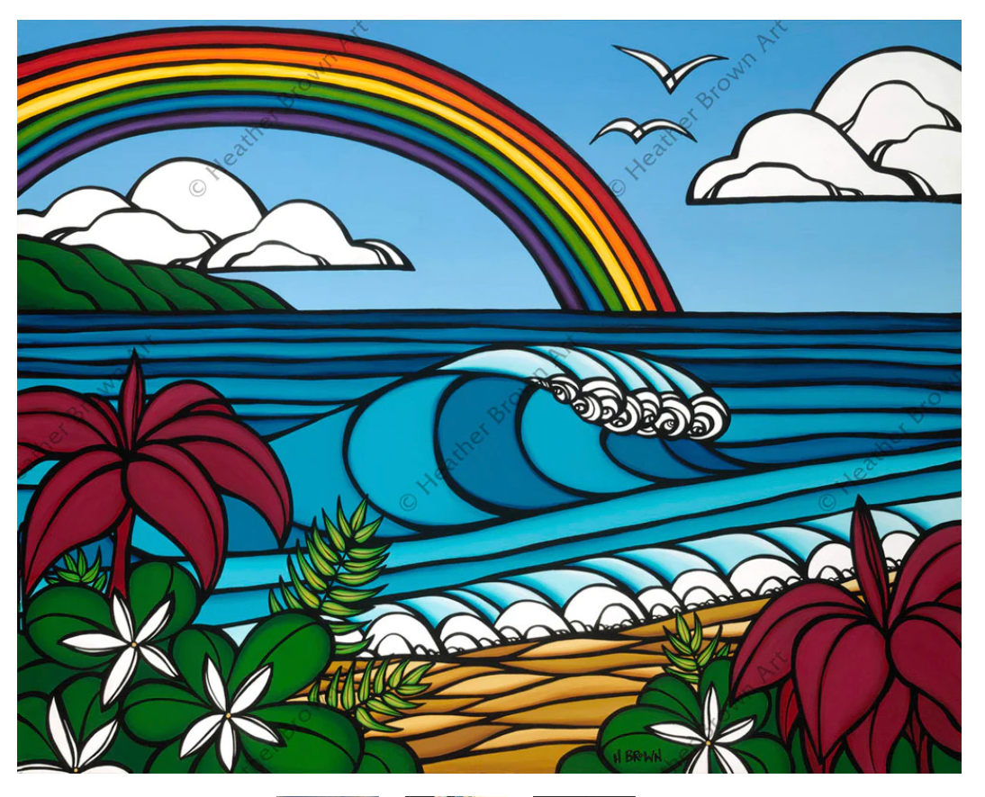 North Shore Rainbow: My Vibrant Ode to Nature's Beauty – Heather Brown Art