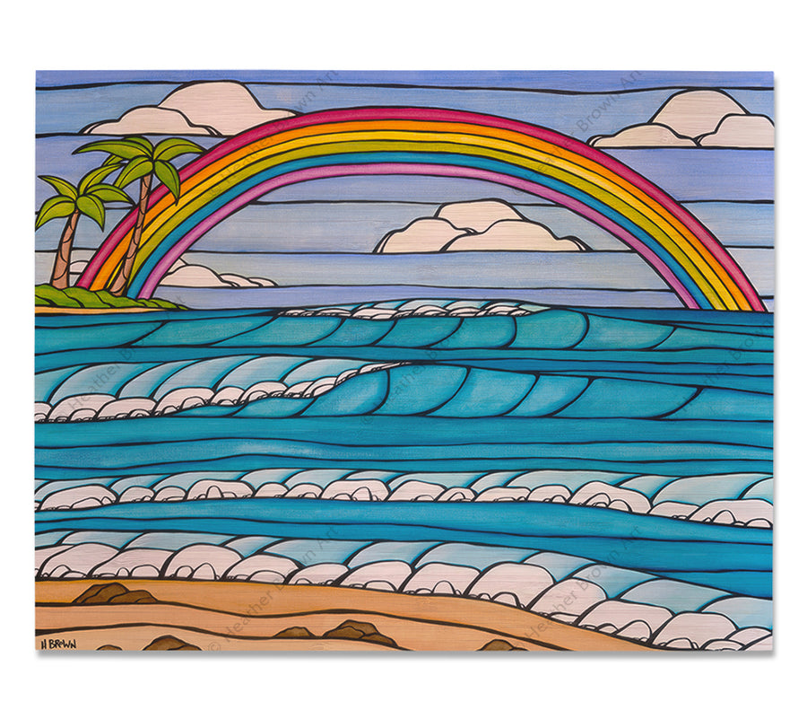 Hawaii Inspired Bamboo & Wood Panel Art Prints | Heather Brown Art